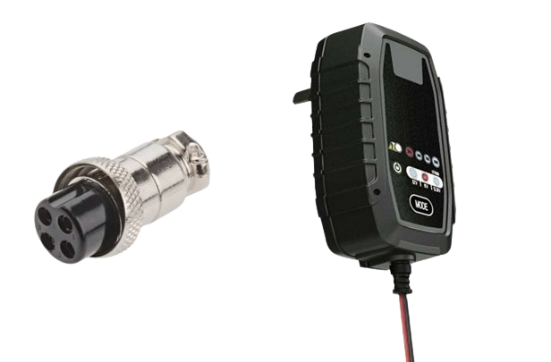 Powertech 4 pin Charger 240v Lead/Li Ion – Reeds Prospecting WA