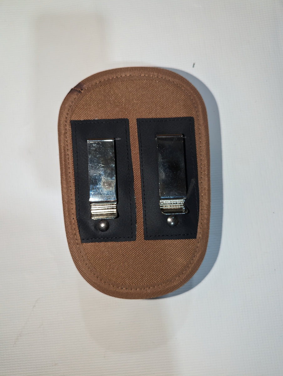 Brown PICK HOLDER Two Belt Clips – Reeds Prospecting WA