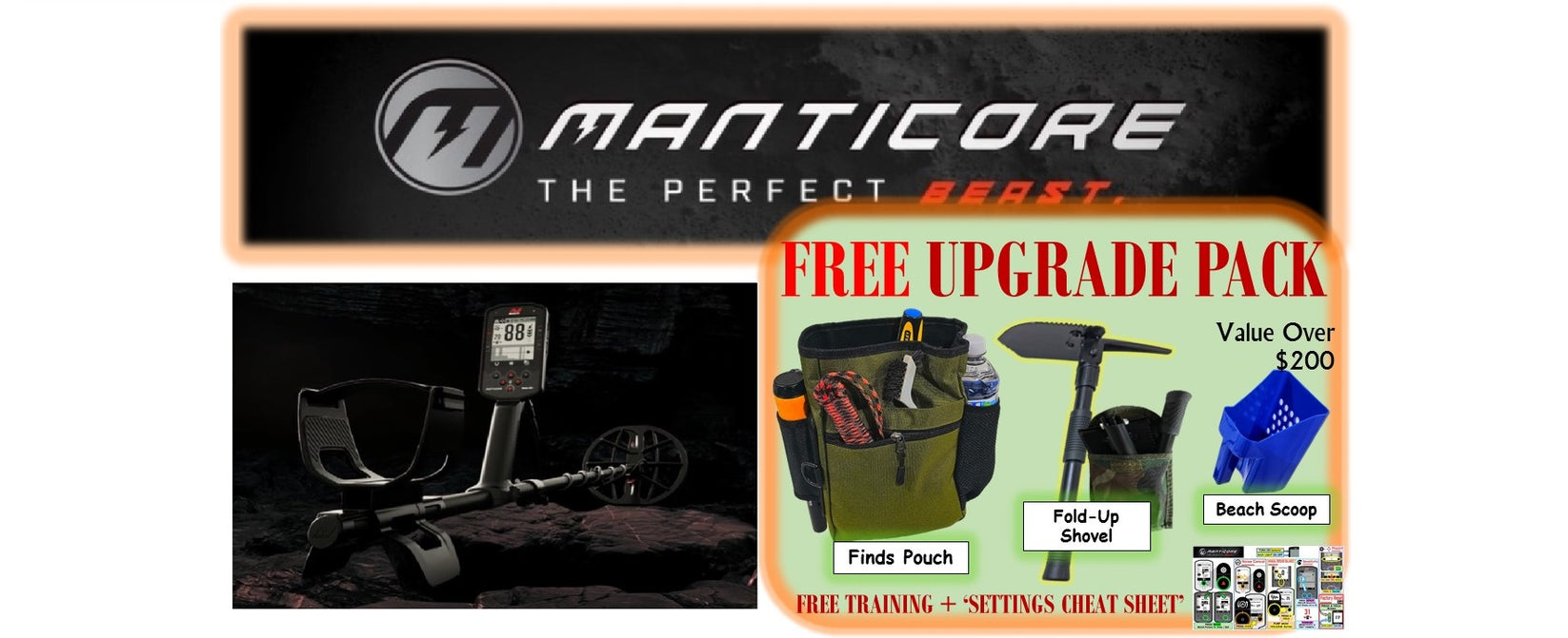 Minelab Manticore Package – Reeds Prospecting WA