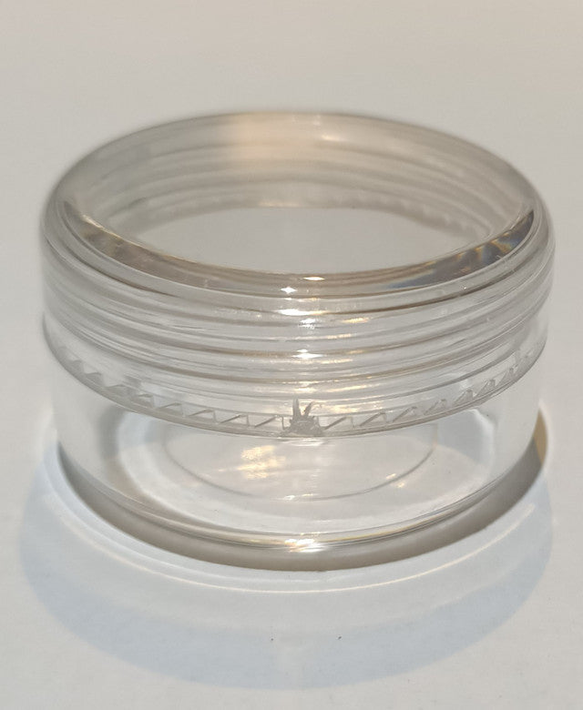 Small Clear Round Plastic Display Pod – Reeds Prospecting WA